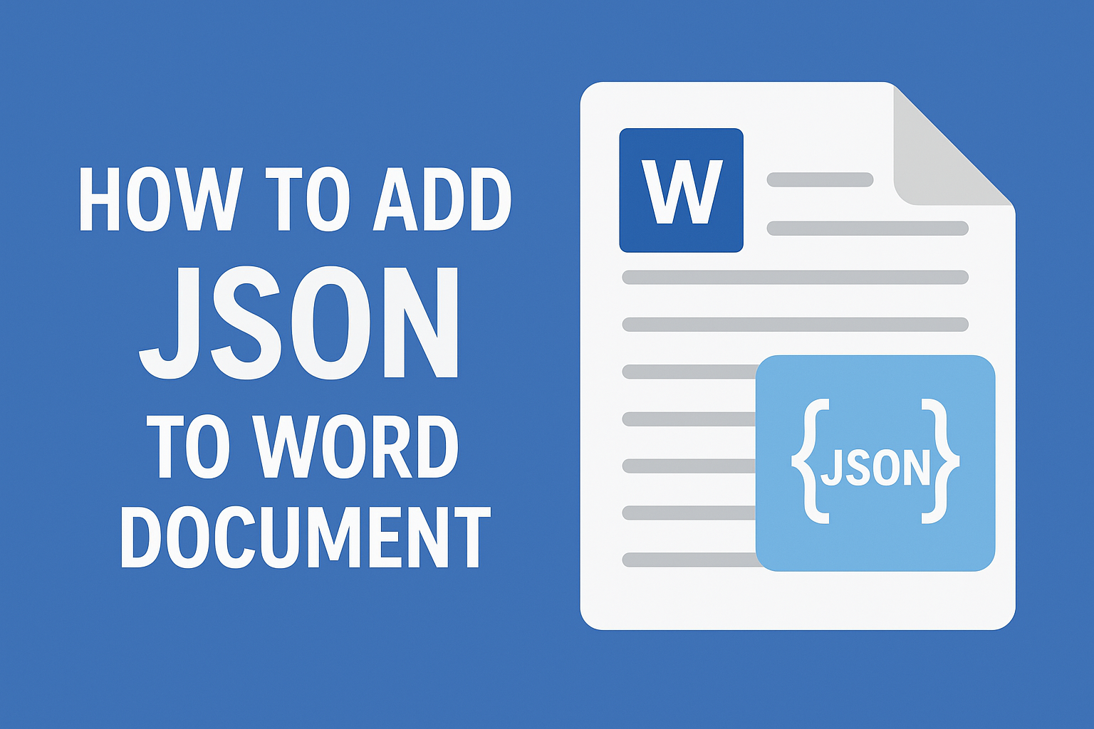 How to Add JSON to Word Document? 2 Quick Solutions | Live City In